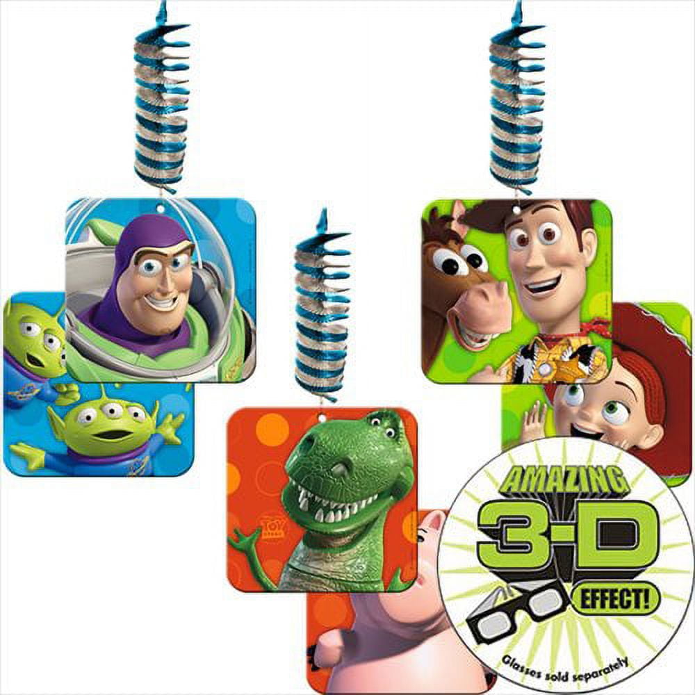 Toy Story 3 Disney Pixar Cartoon Kids Birthday Party Dangling Cutout ...