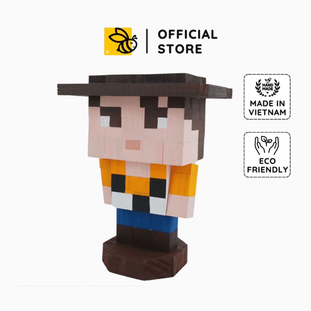 Toy Story 3D Wooden Model – Minecraft-Style DIY Pixel Art Gift & Decor ...