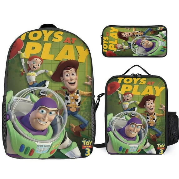 Toy Story 3Pcs Backpacks Sets Book Bag with Lunch Bag And Pencil Case ...