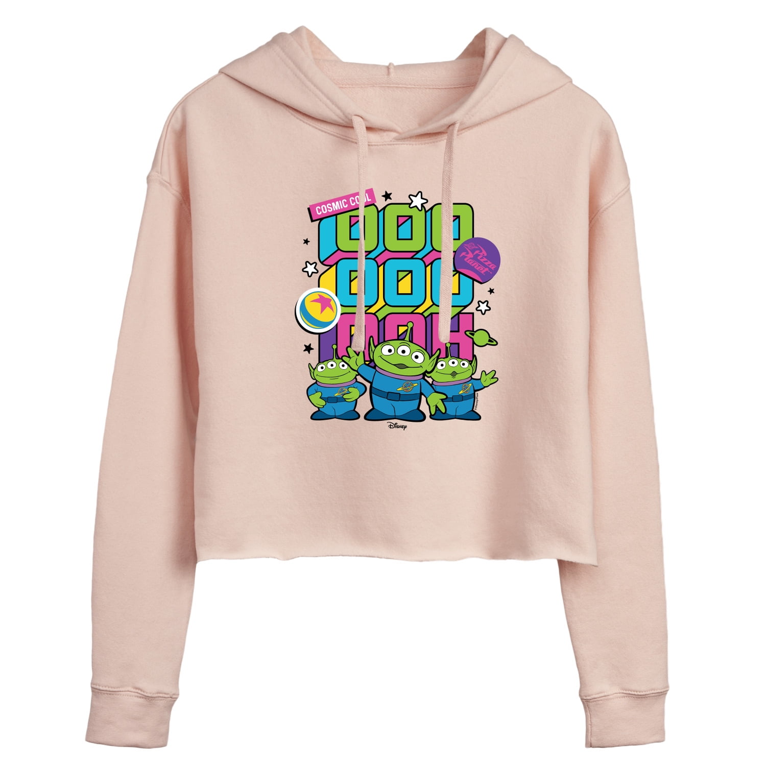 Toy Story 4 - Aliens Ooo Stacked - Juniors Cropped Pullover Hoodie ...