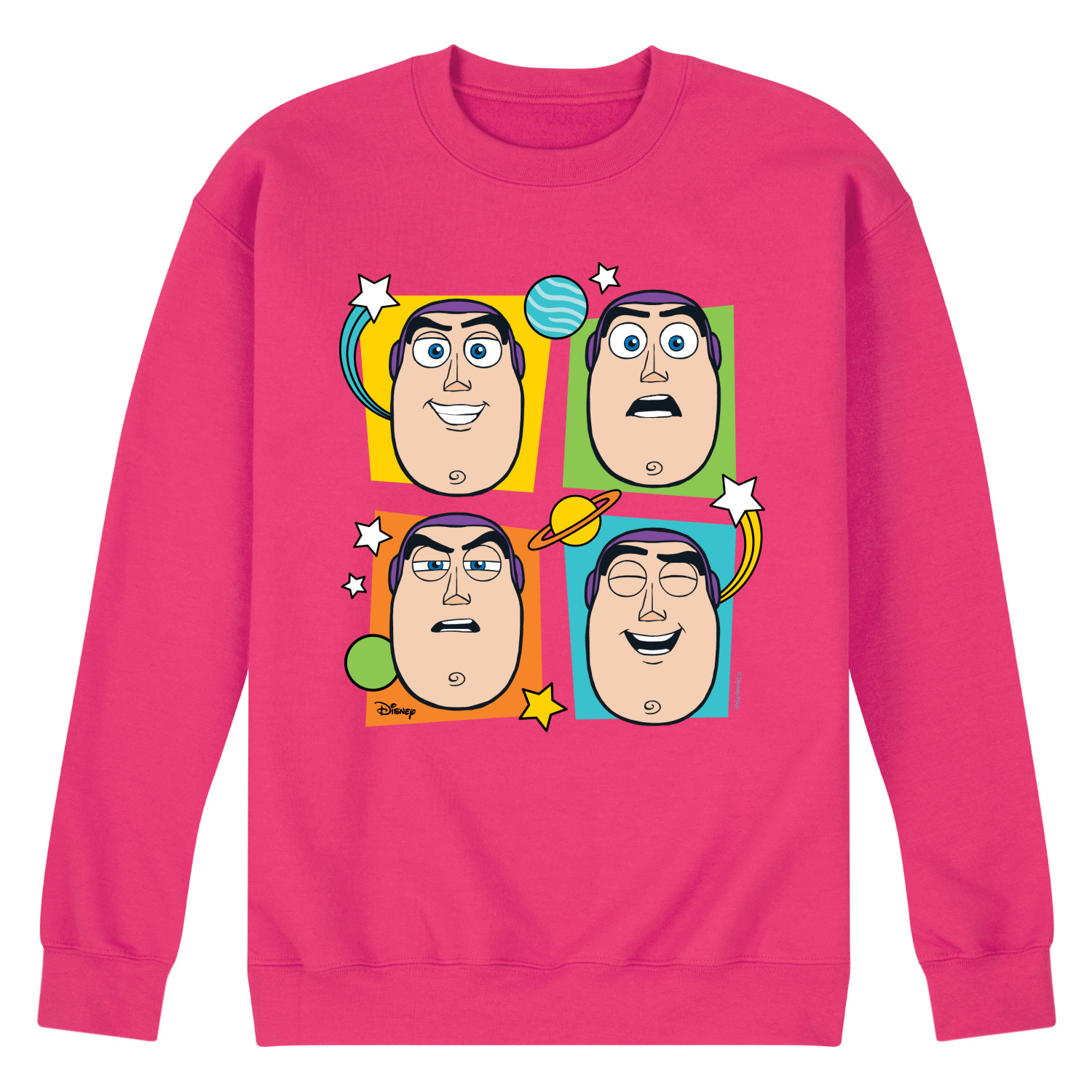 Toy Story 4 - Buzz Grid - Men's Crew Neck Fleece Pullover - Walmart.com