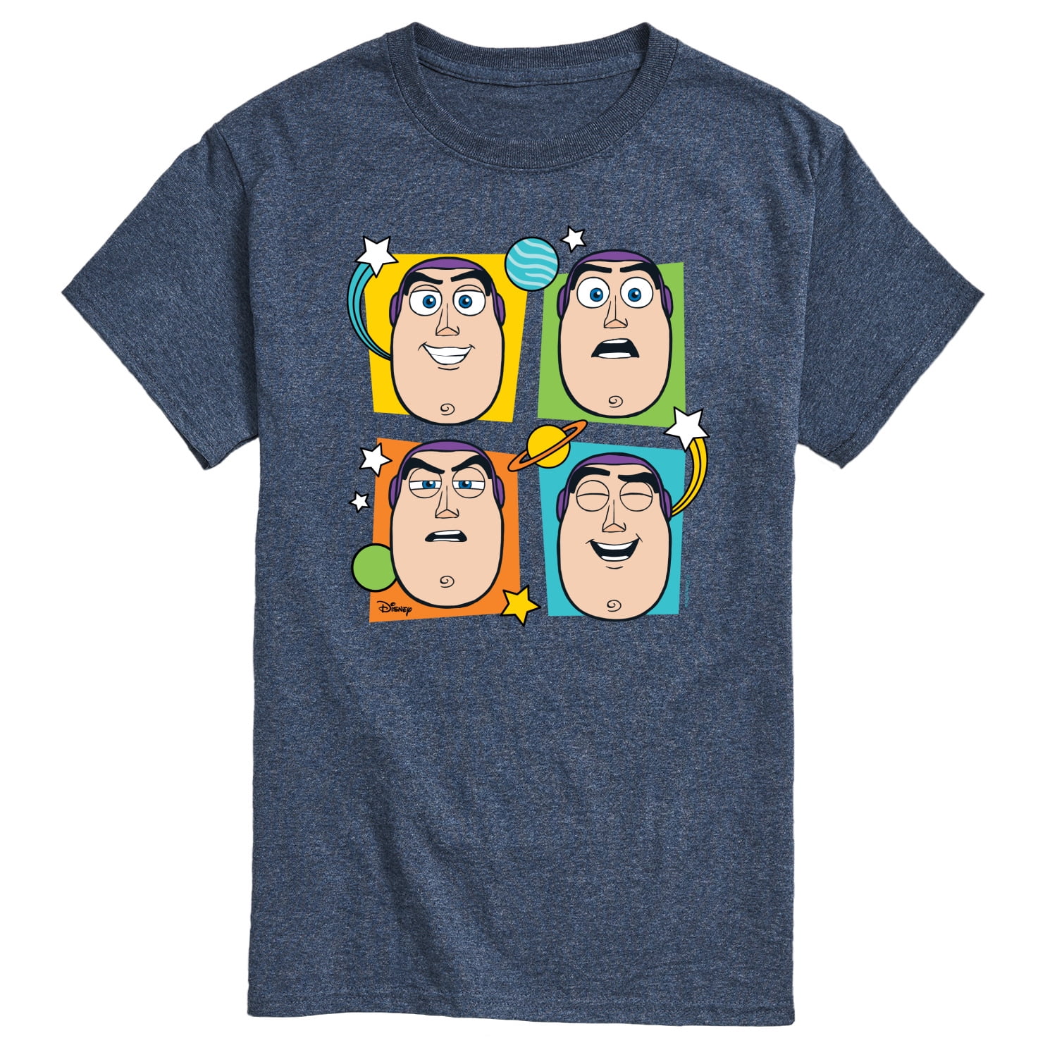 Toy Story 4 - Buzz Grid - Men's Short Sleeve Graphic T-Shirt - Walmart.com