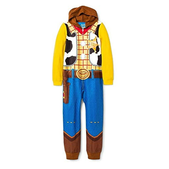 Toy Story 4 Disney Woody Hooded Union Suit Boys Pajamas (X-Small 4/5 ...