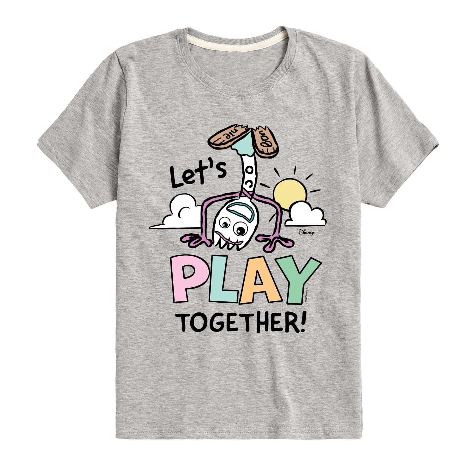 Toy Story 4 - Forky Lets Play Together - Toddler & Youth Short Sleeve ...