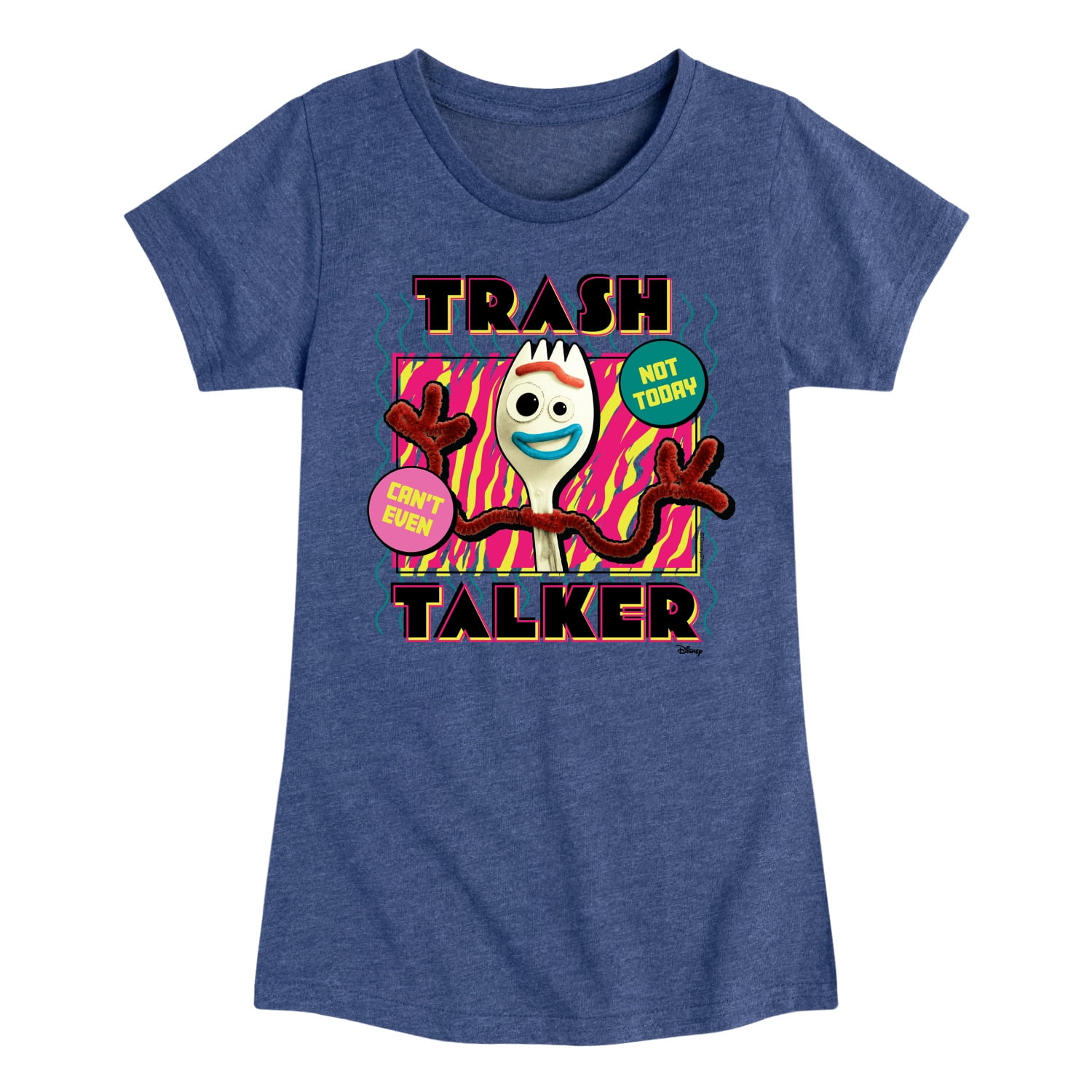 Toy Story 4 - Forky Trash Talker - Toddler & Youth Girls Short Sleeve ...