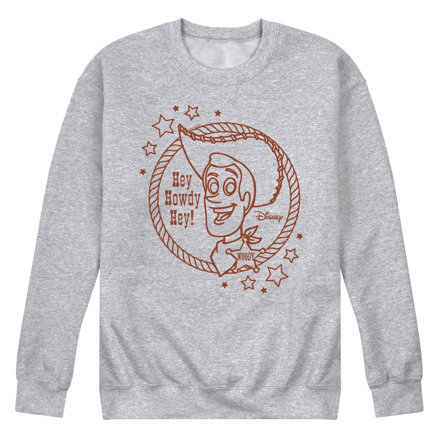 Toy Story 4 - Hey Howdy Hey - Men's Crew Neck Fleece Pullover - Walmart.com