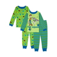 Toy Story 4 Toddler Boy Cotton Knit Pajamas, 4-Piece Set, Sizes 2T-4T ...