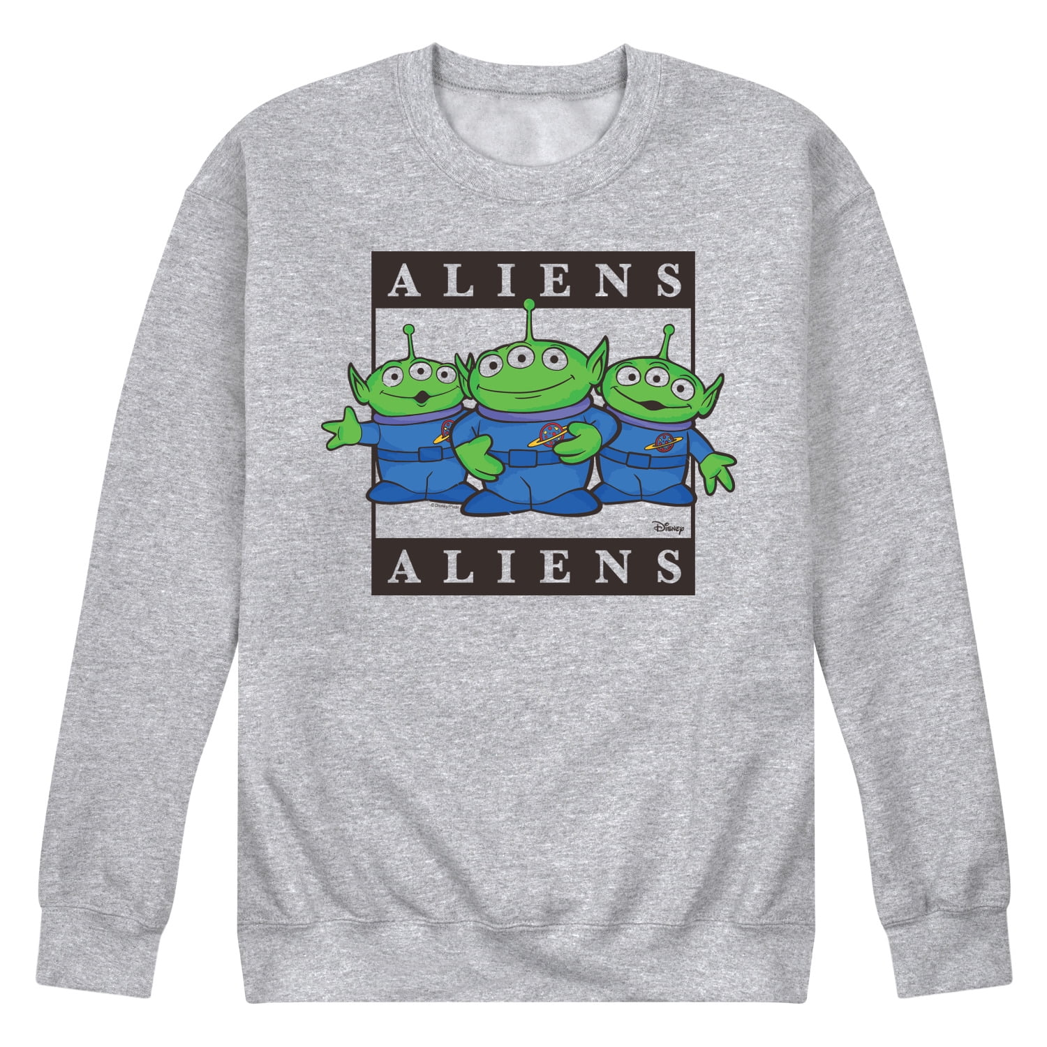 Toy Story 4 - Type Block Aliens - Men's Crew Neck Fleece Pullover ...