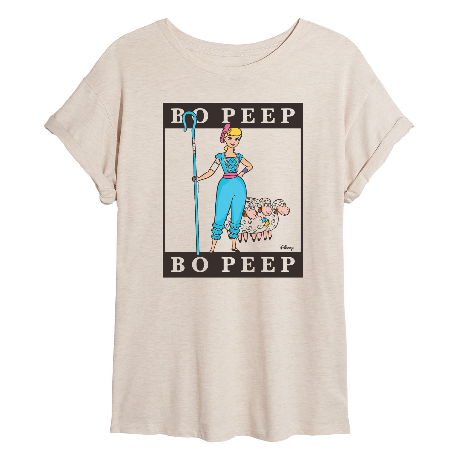 Toy Story 4 - Type Block Bo Peep - Juniors Ideal Flowy Muscle T-Shirt ...