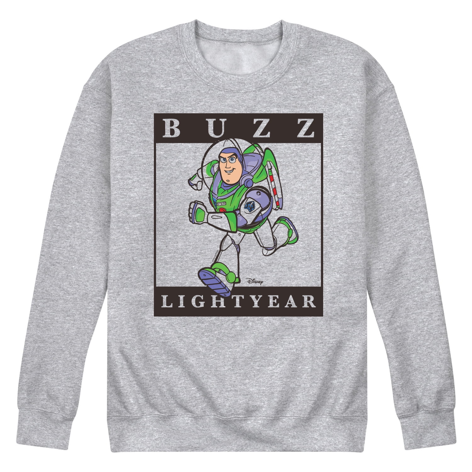 Toy Story 4 - Type Block Buzz - Men's Crew Neck Fleece Pullover ...