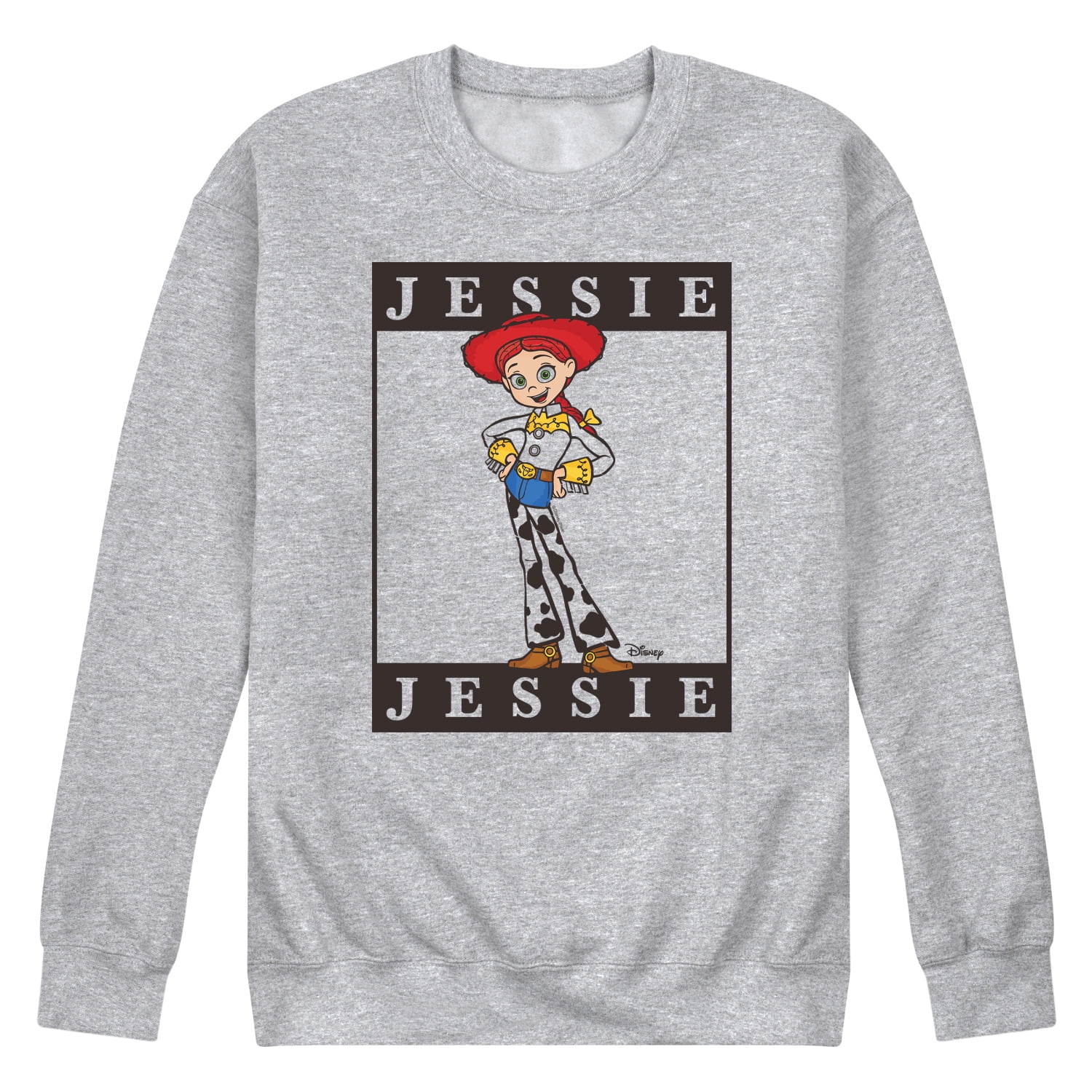 Toy Story 4 - Type Block Jessie - Men's Crew Neck Fleece Pullover ...