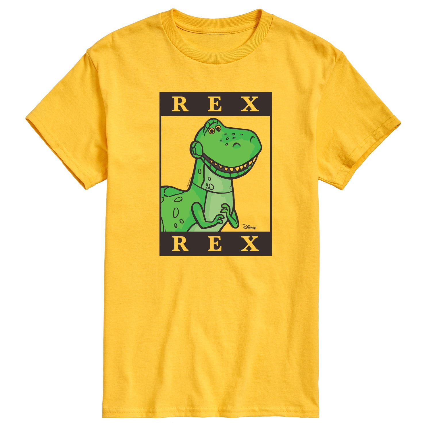 Toy Story 4 - Type Block Rex - Men's Short Sleeve Graphic T-Shirt ...
