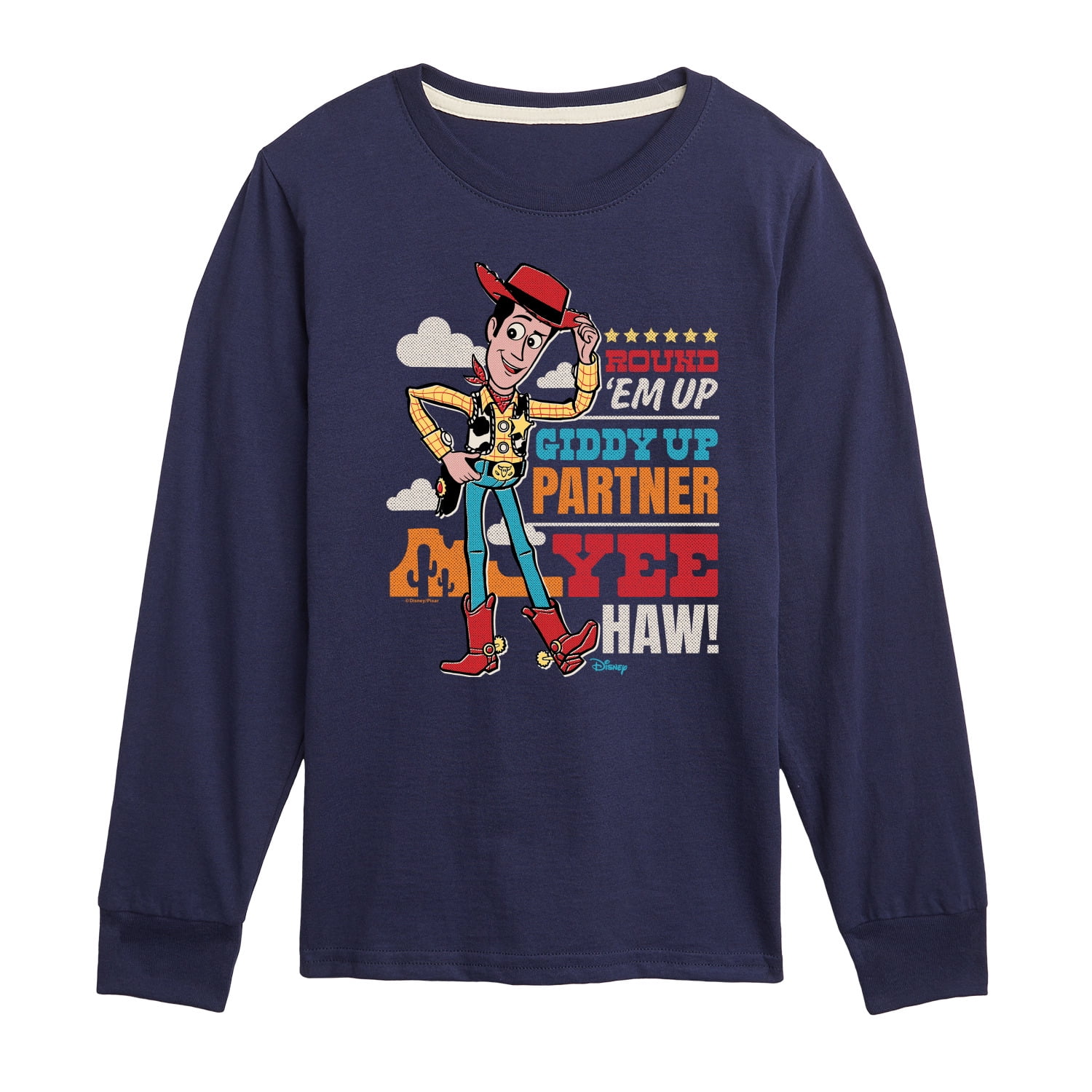 Toy Story 4 - Woody Giddy Up Partner - Toddler & Youth Long Sleeve ...