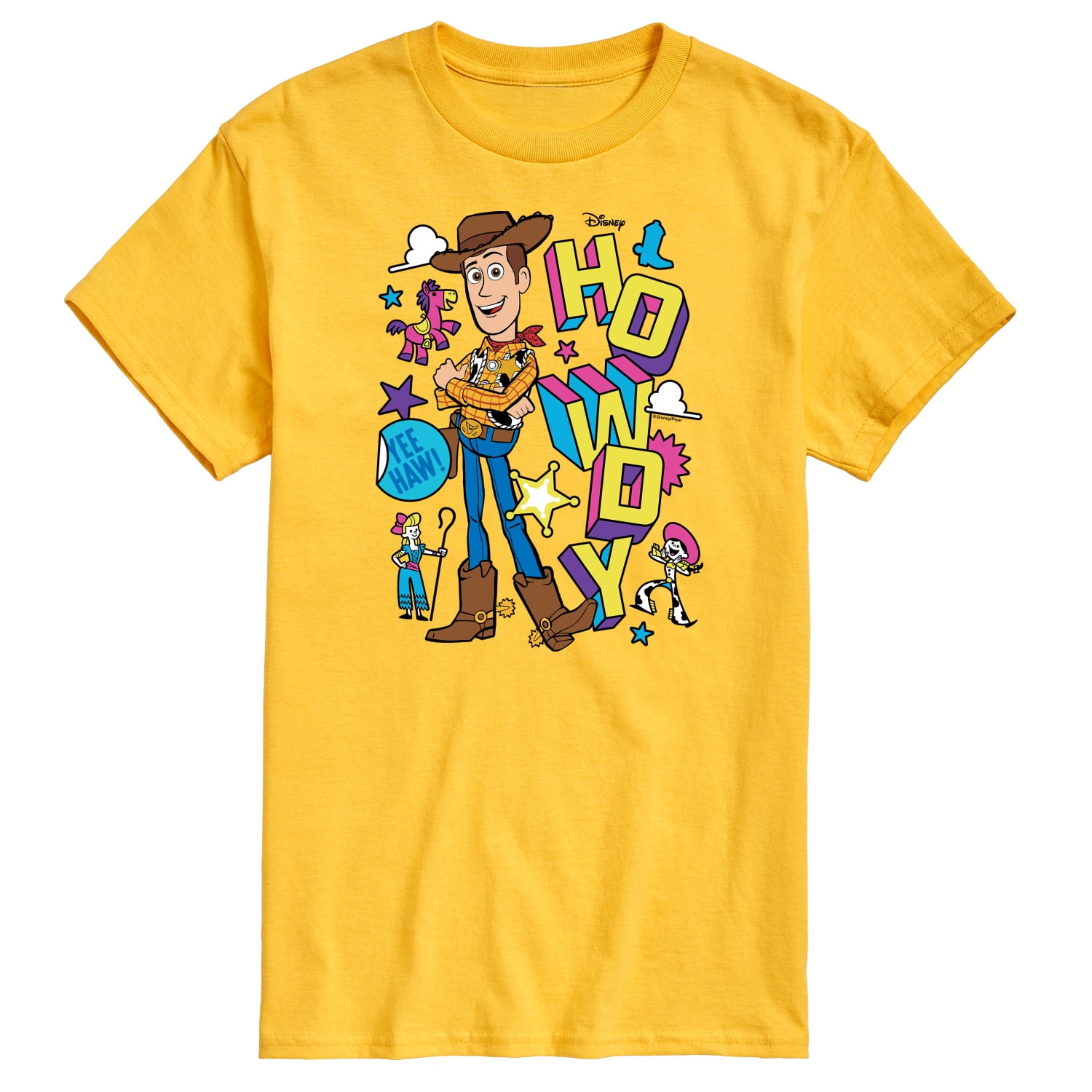 Toy Story 4 - Woody Howdy - Men's Short Sleeve Graphic T-Shirt ...
