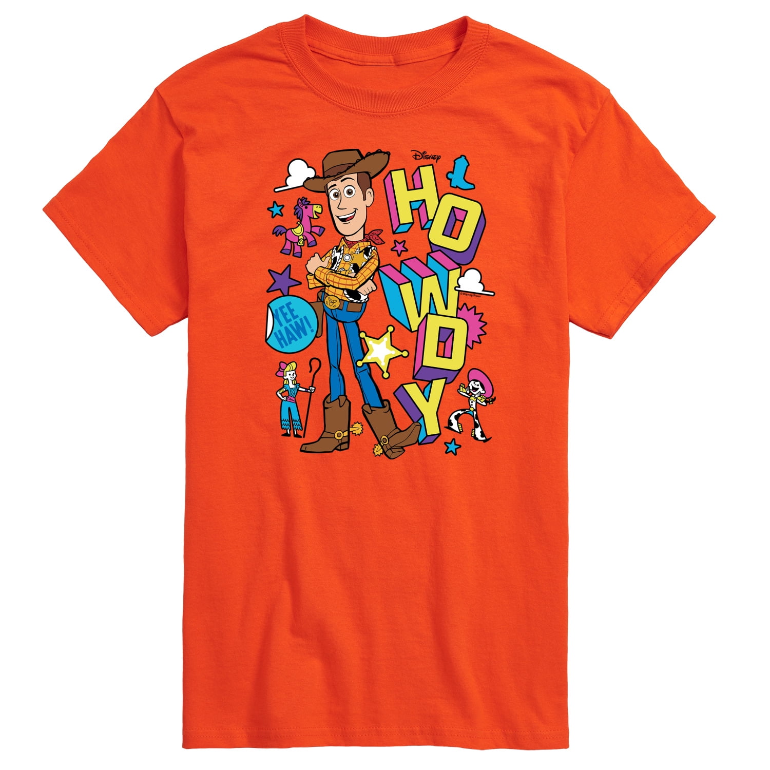 Toy Story 4 - Woody Howdy - Men's Short Sleeve Graphic T-Shirt ...