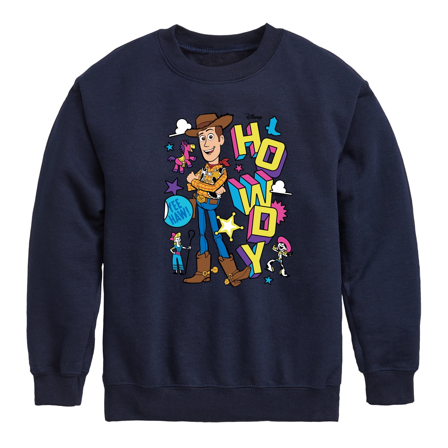 Toy Story 4 - Woody Howdy - Toddler & Youth Crewneck Fleece Sweatshirt ...