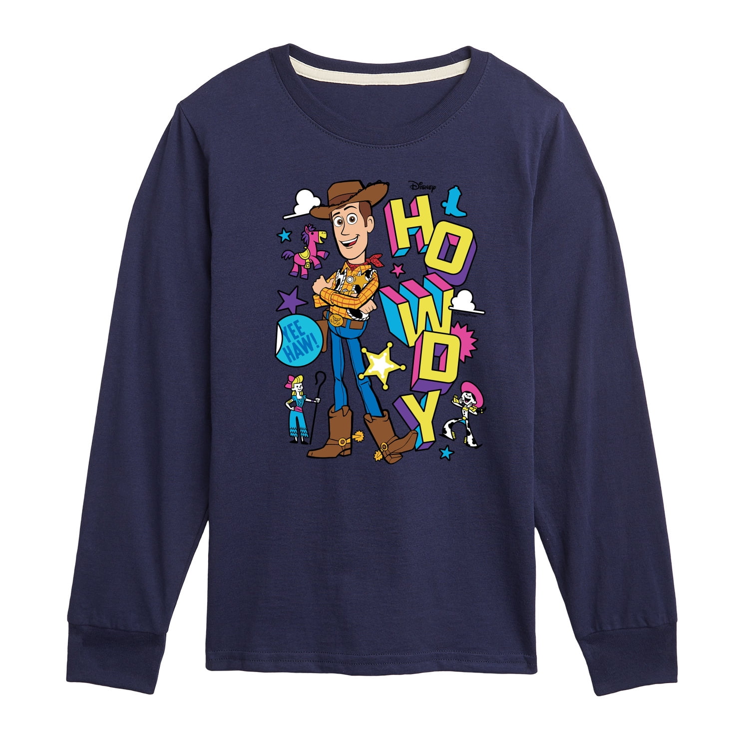 Toy Story 4 - Woody Howdy - Toddler & Youth Long Sleeve Graphic T-Shirt ...