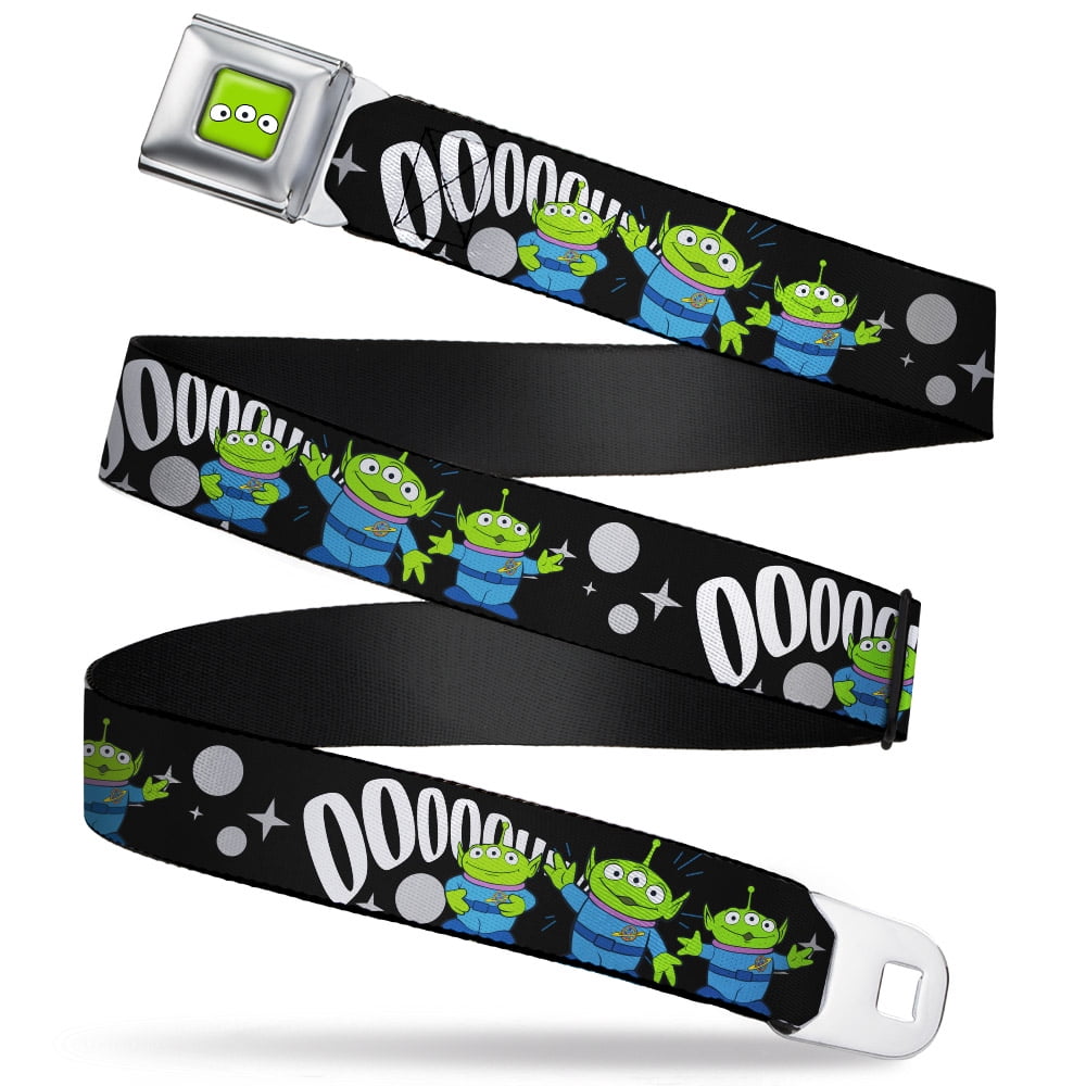 Disney Belt, Seatbelt Buckle Belt, Toy Story 3 Aliens Ooooohhh Black ...