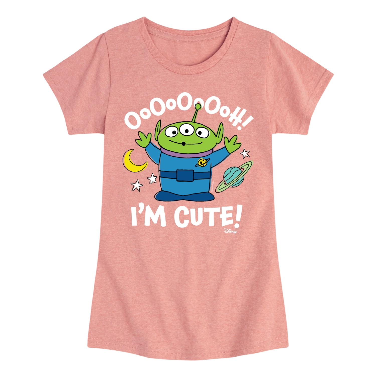 Toy Story - Alien Ooh I'm Cute - Toddler & Youth Girls Short Sleeve ...