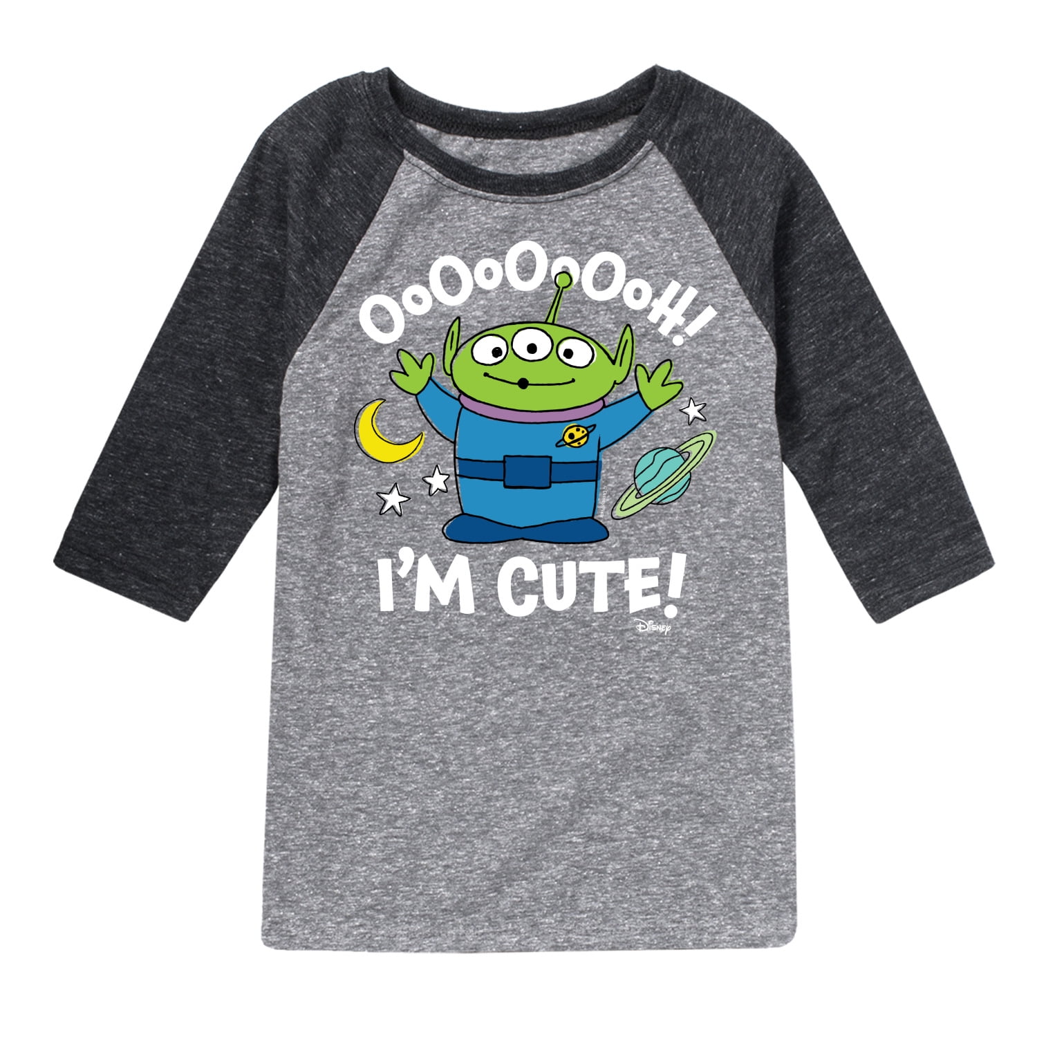 Toy Story - Alien Ooh I'm Cute - Toddler & Youth Raglan Graphic T-Shirt ...