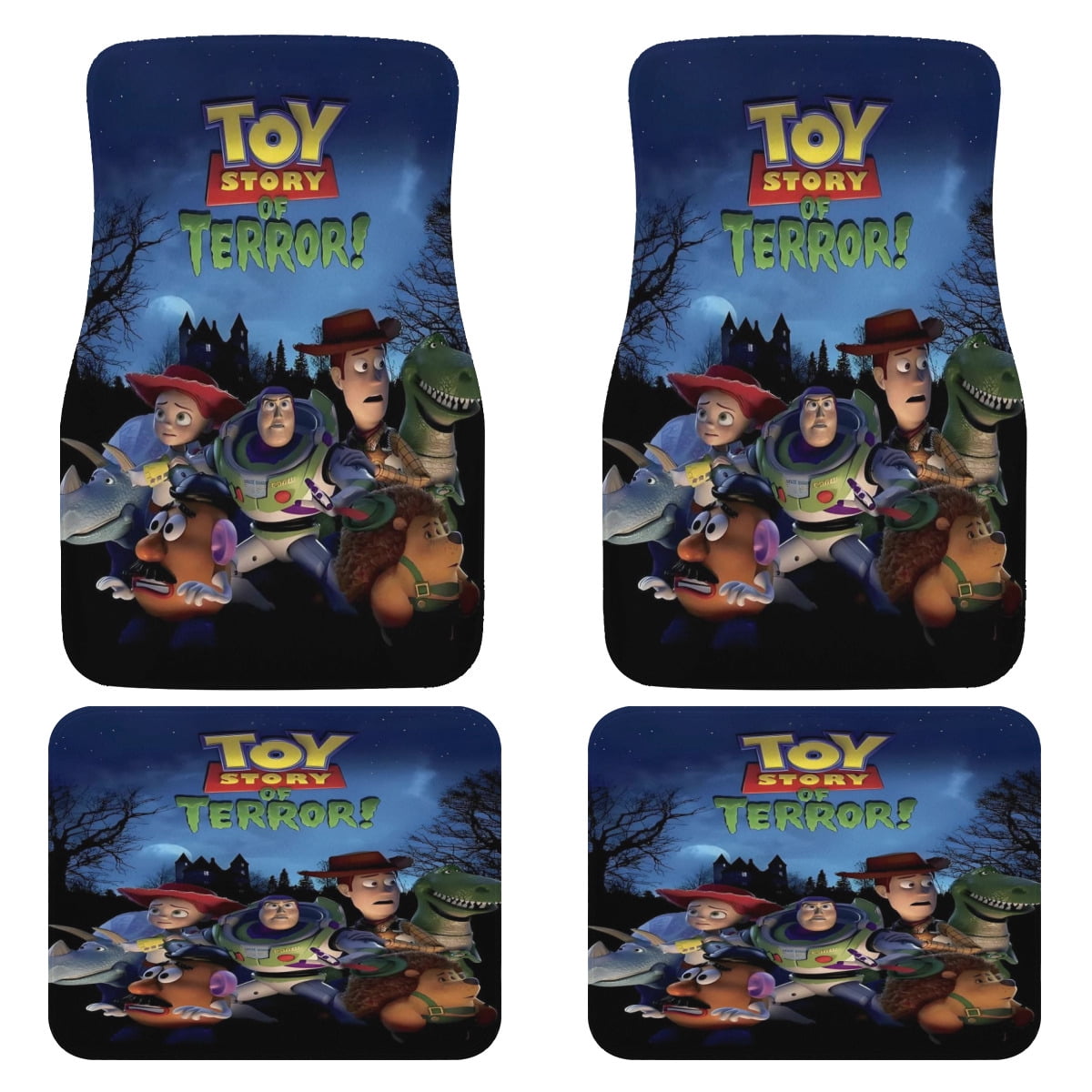 Toy Story Anime Car floor mat 4 custom shapes and sizes designed to fit ...