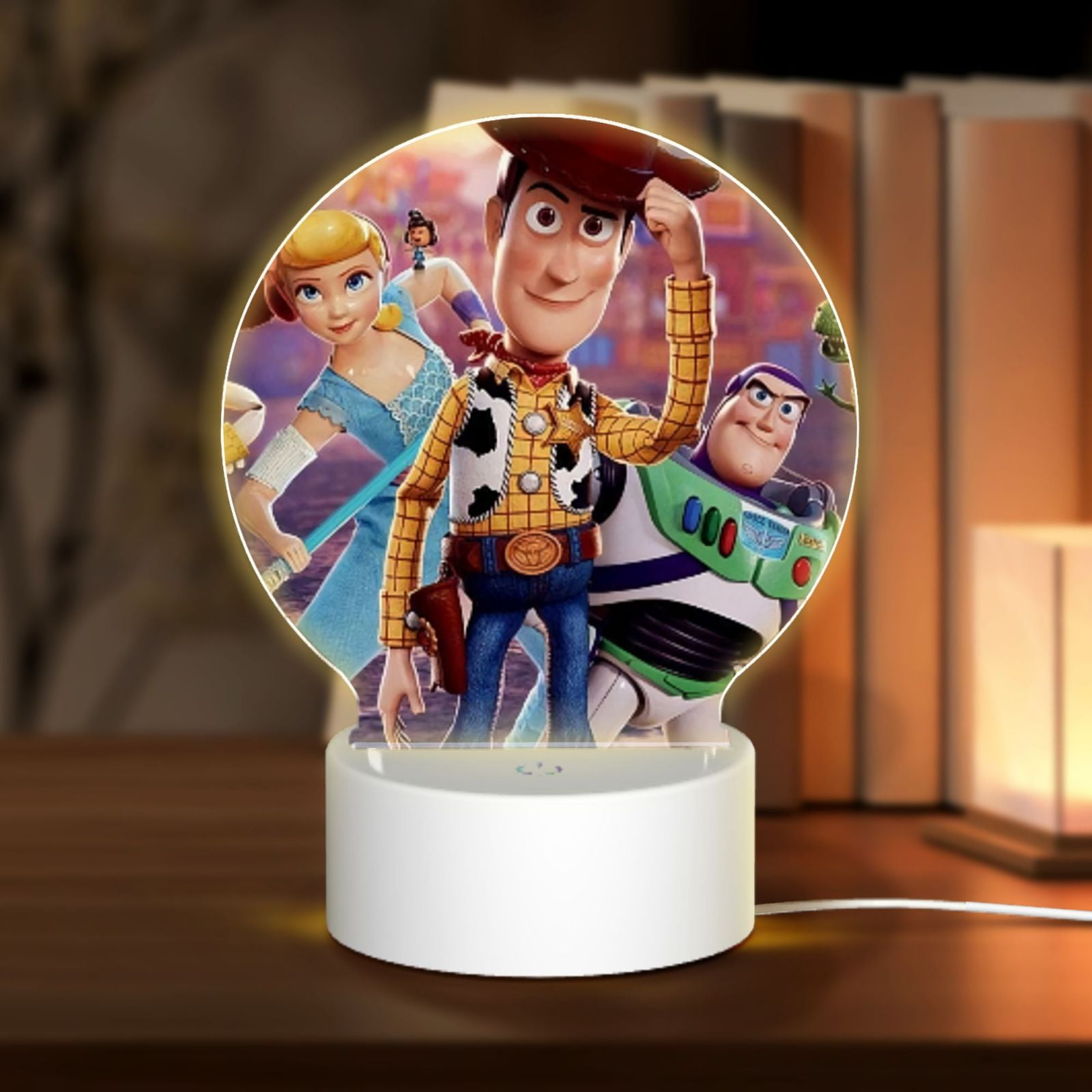 Toy Story Anime Round Acrylic Night Light Is Suitable For Rooms ...