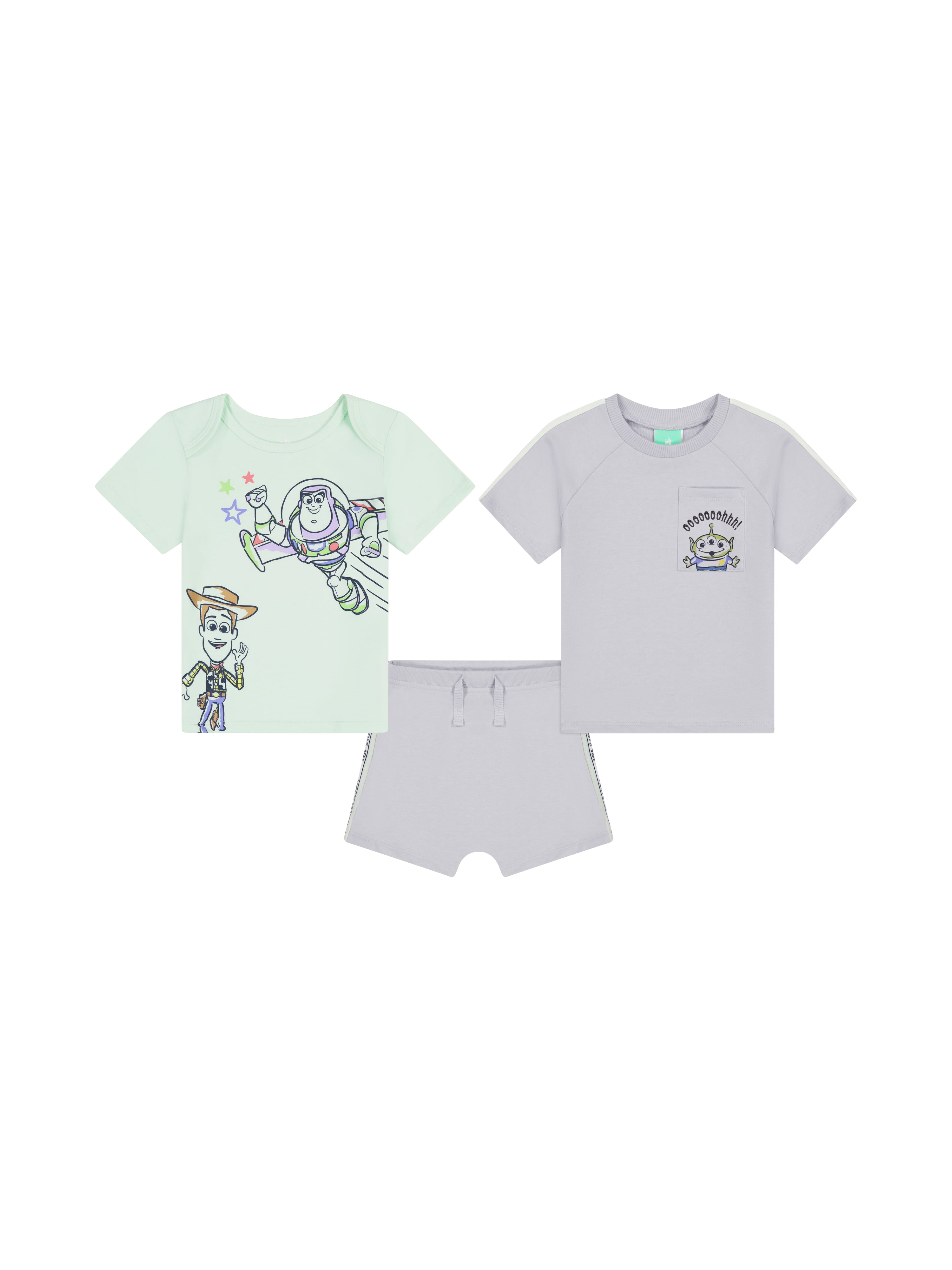 Toy Story Baby Boy 3 Piece Short Set, Sizes 0/3 Months-24 Months ...