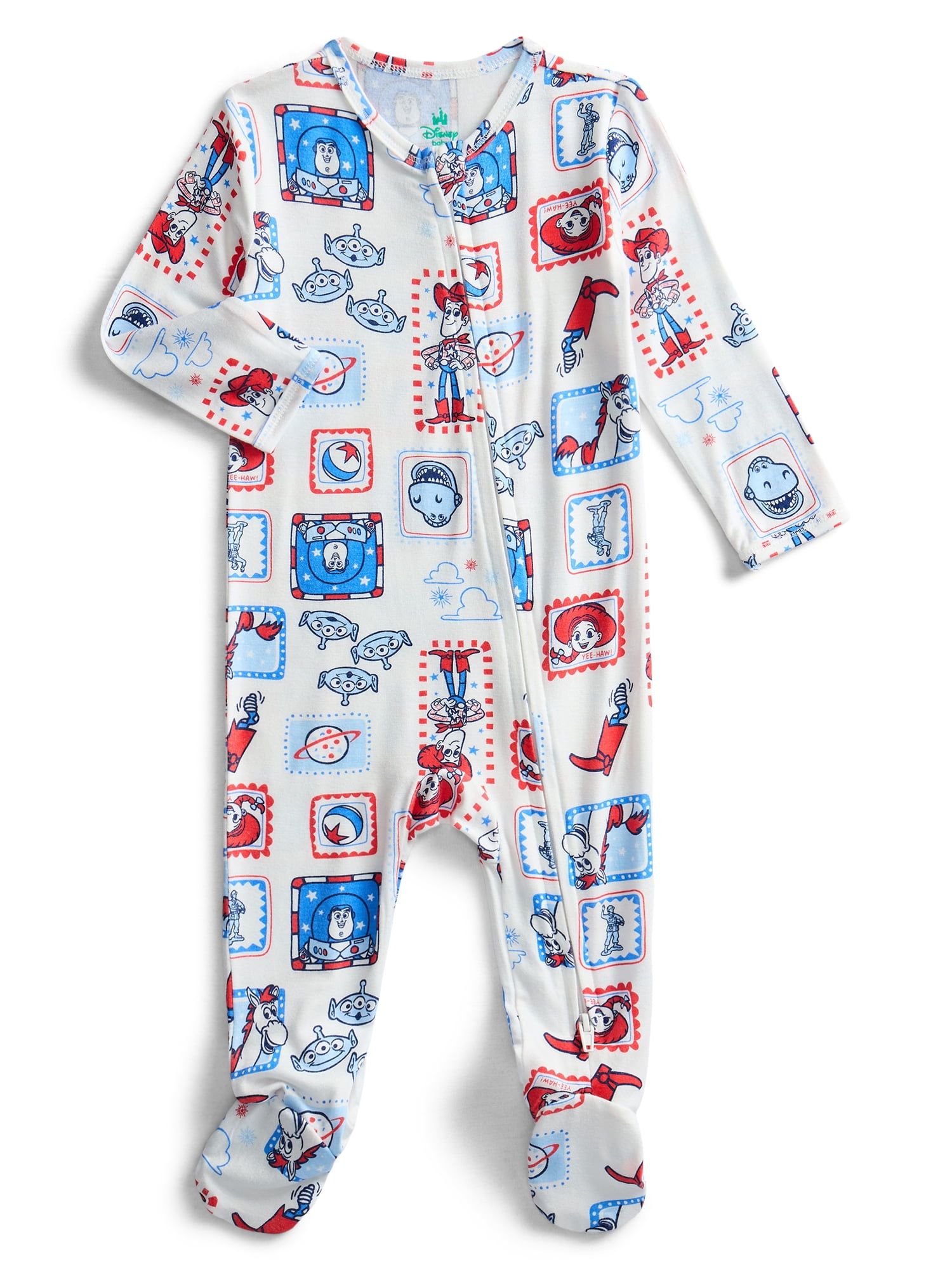 Toy Story Baby Boys Cozy and Comfortable Patriotic Americana Footed ...