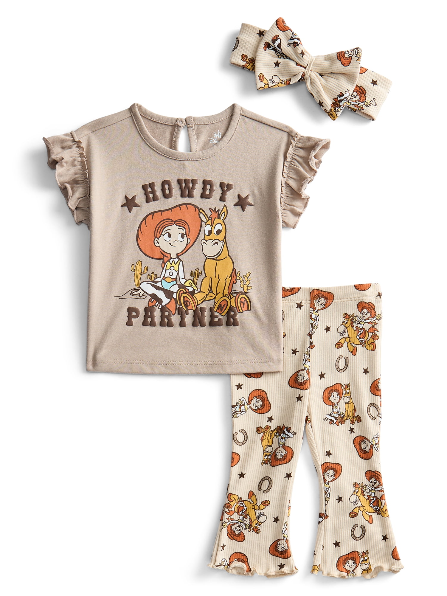Toy Story Jessie Baby Girls Ruffle Graphic Top and Flare Leggings with ...