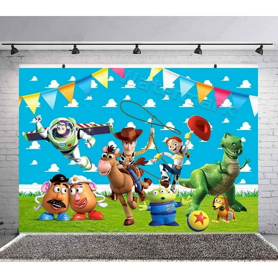 Toy Story Backdrop Banner Party Supplies Background Post Decor ...