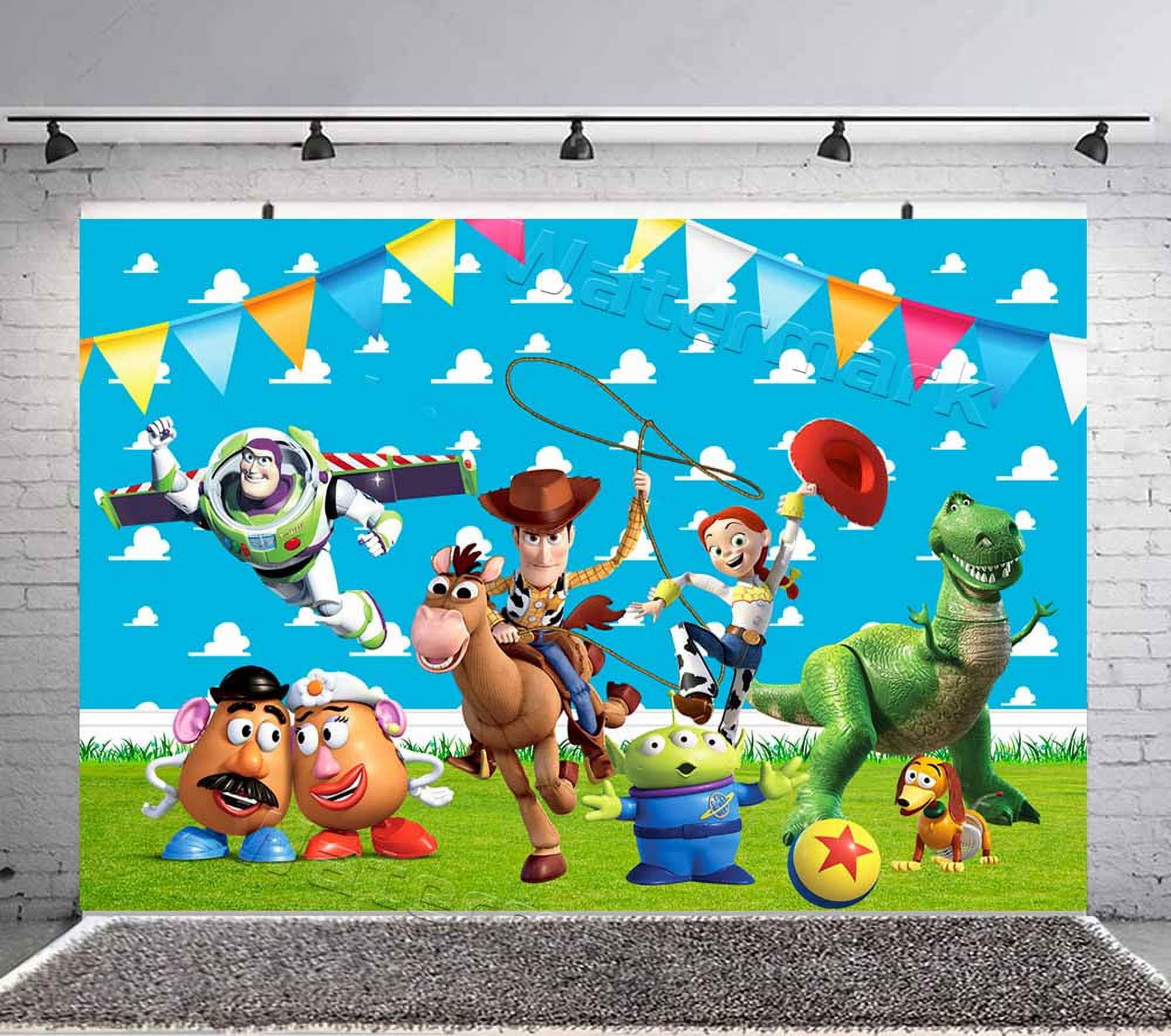 Toy Story Backdrop Banner Party Supplies Poster Movie Theme Background ...