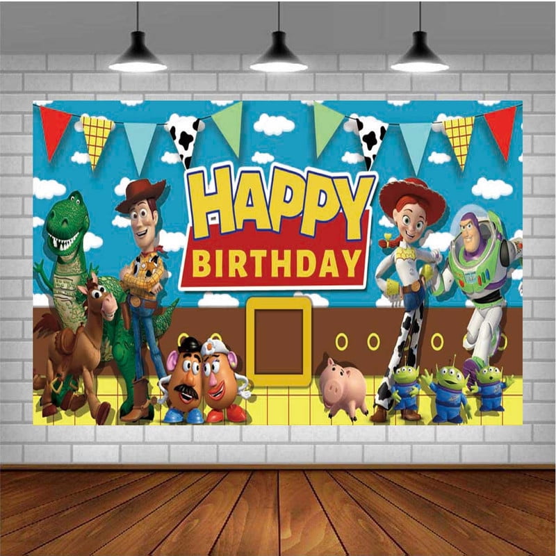 Toy Story Banner Poster Wall Decor Birthday Backdrop Background Party ...