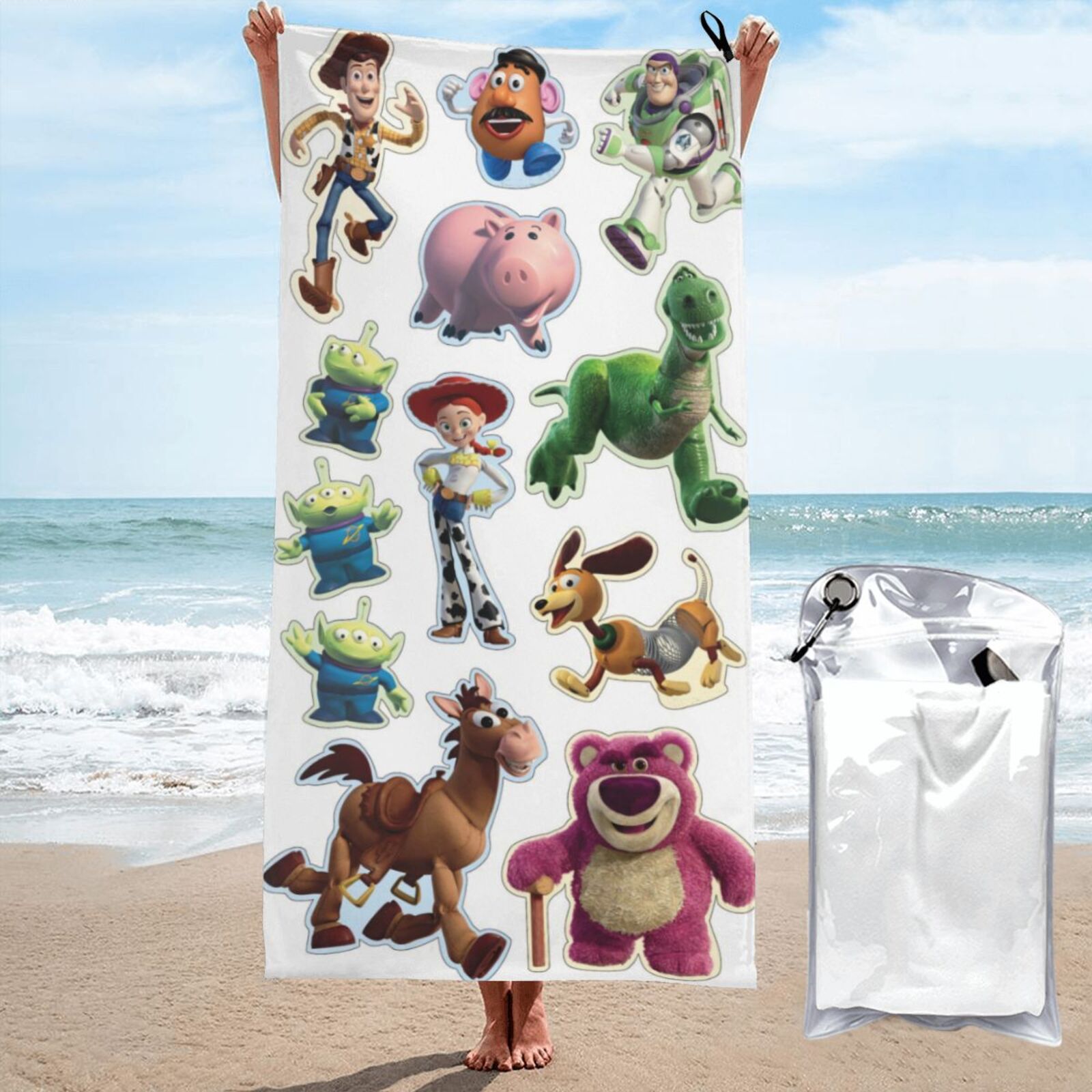 Toy Story Beach Towels Lightweight Sand Free Oversized Large Bath Towel ...