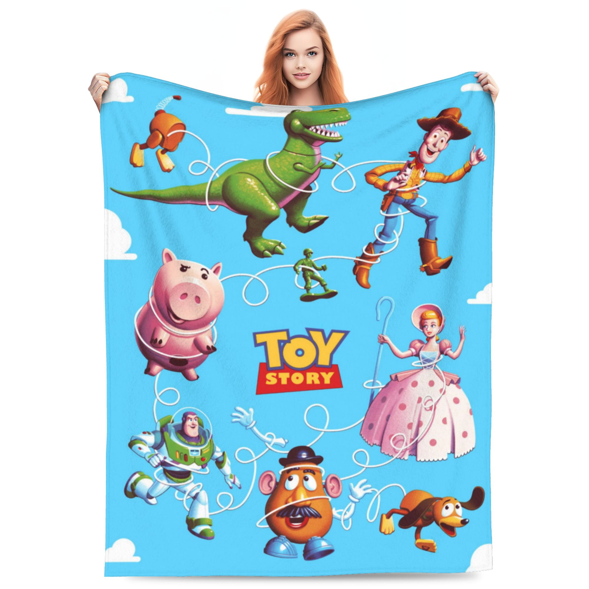 Toy Story Bed Blanket Super Soft Fleece Throw Blanket Lightweight Warm ...