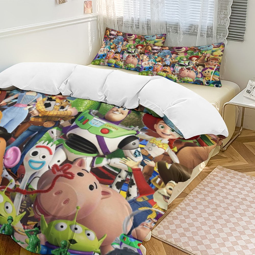 Toy Story Bedding Comforter Sets, 3-Piece Bedding Set Soft Warm Bed Set ...