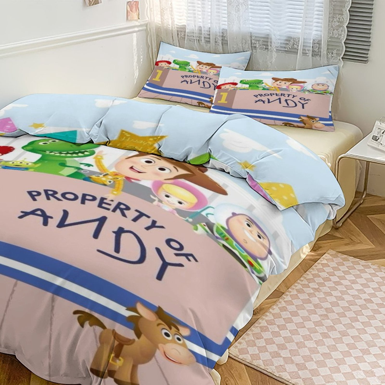 Toy Story Bedding Set Anime Three-piece for Boys Girls Teens Full ...