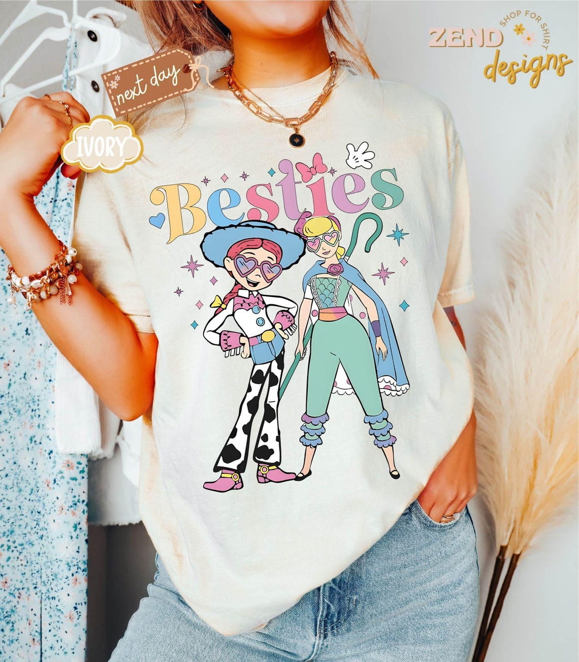 Toy Story Besties TShirts,Disney Bo Peep and Jessie Shirts,Bo Peep Tees ...