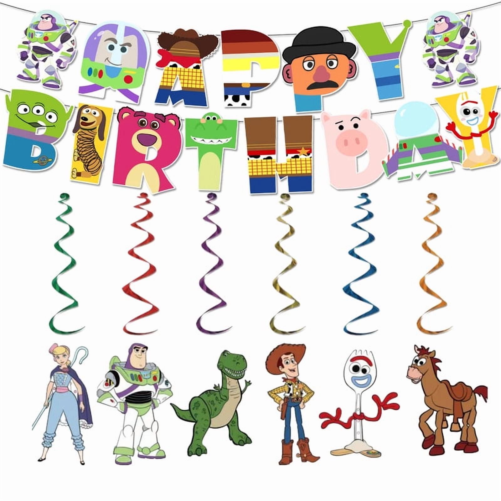 Toy Story Birthday Party Decorations, Toy Story Happy Birthday Banner ...