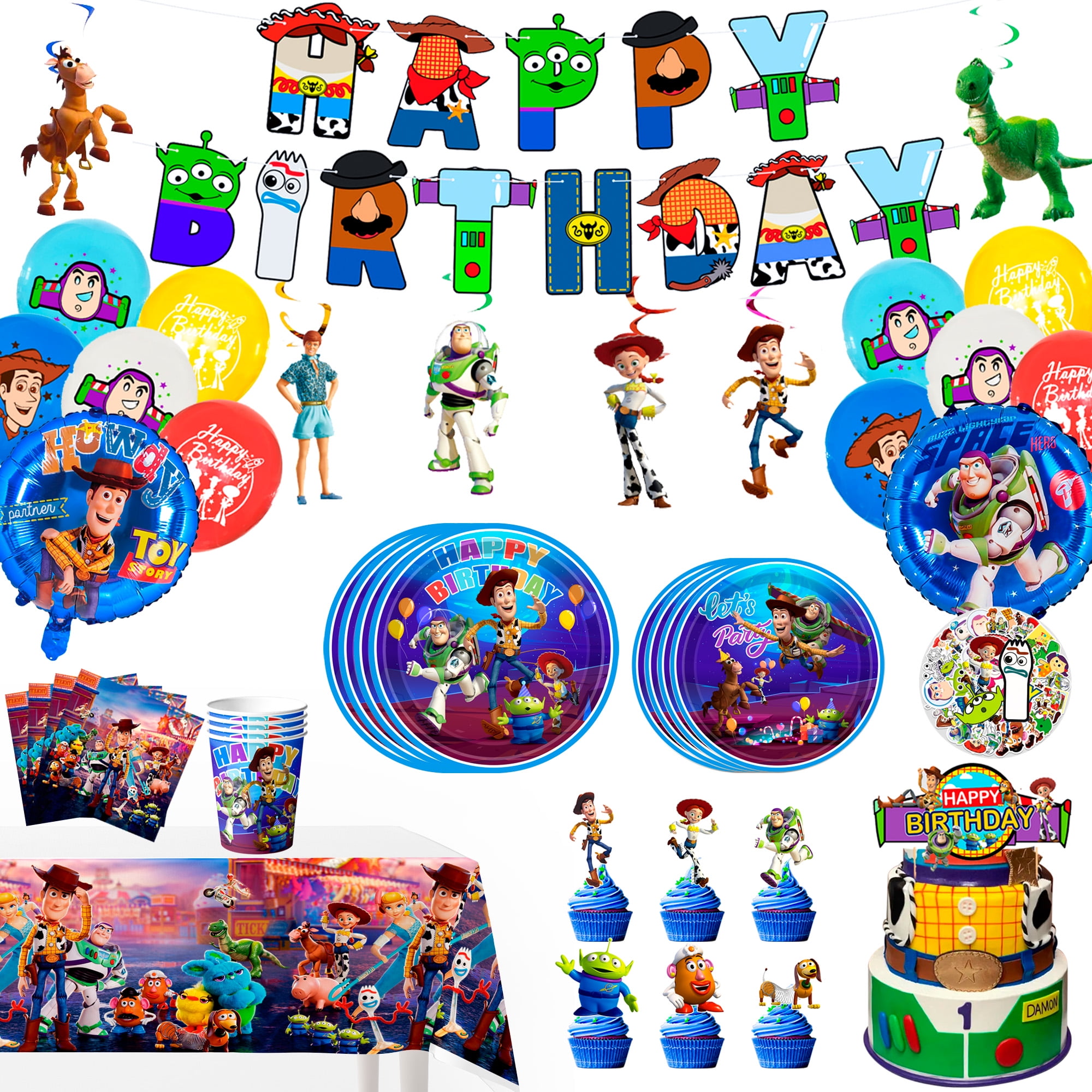 Toy Story Birthday Party Supplies,167pcs Toy Story Party Decorations ...