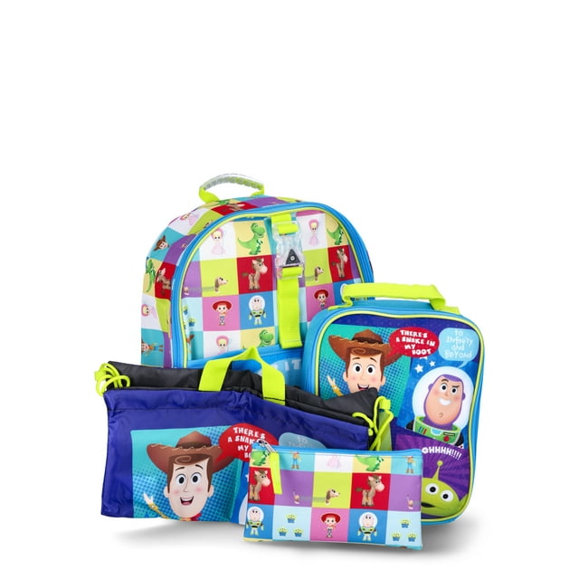 Toy Story Boys 14" Preschool Light Up Backpack 4-Piece Set, Multi-Color ...