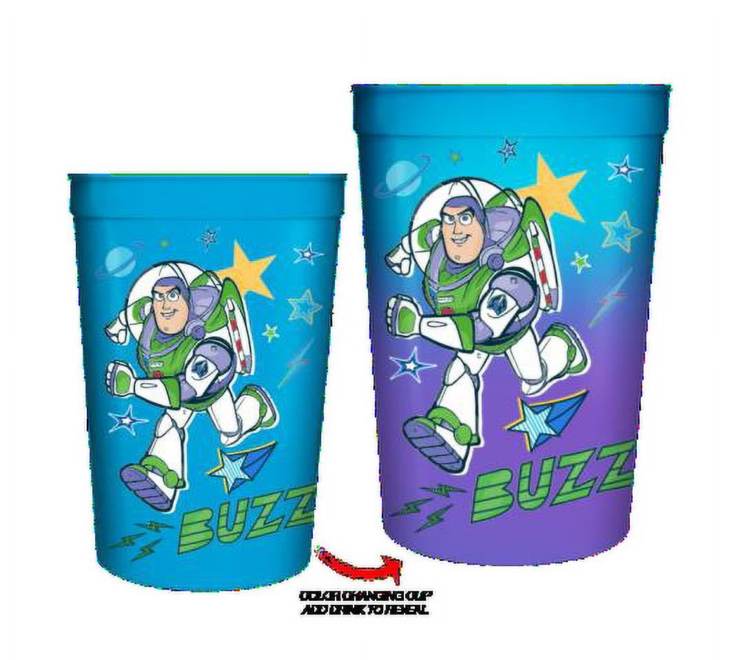 Toy Story Buzz Doodle 4pk 15oz Color Change Plastic Cup - Walmart.com
