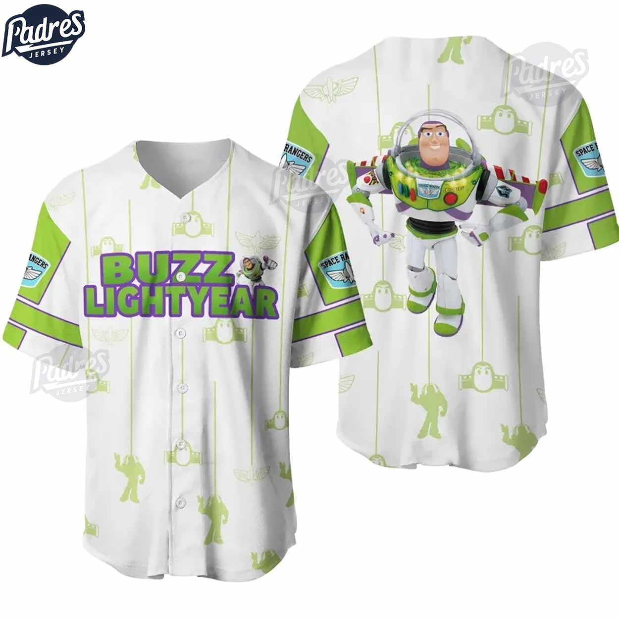 Toy Story Buzz Lightyear Disney Baseball Jersey Style - Walmart.com