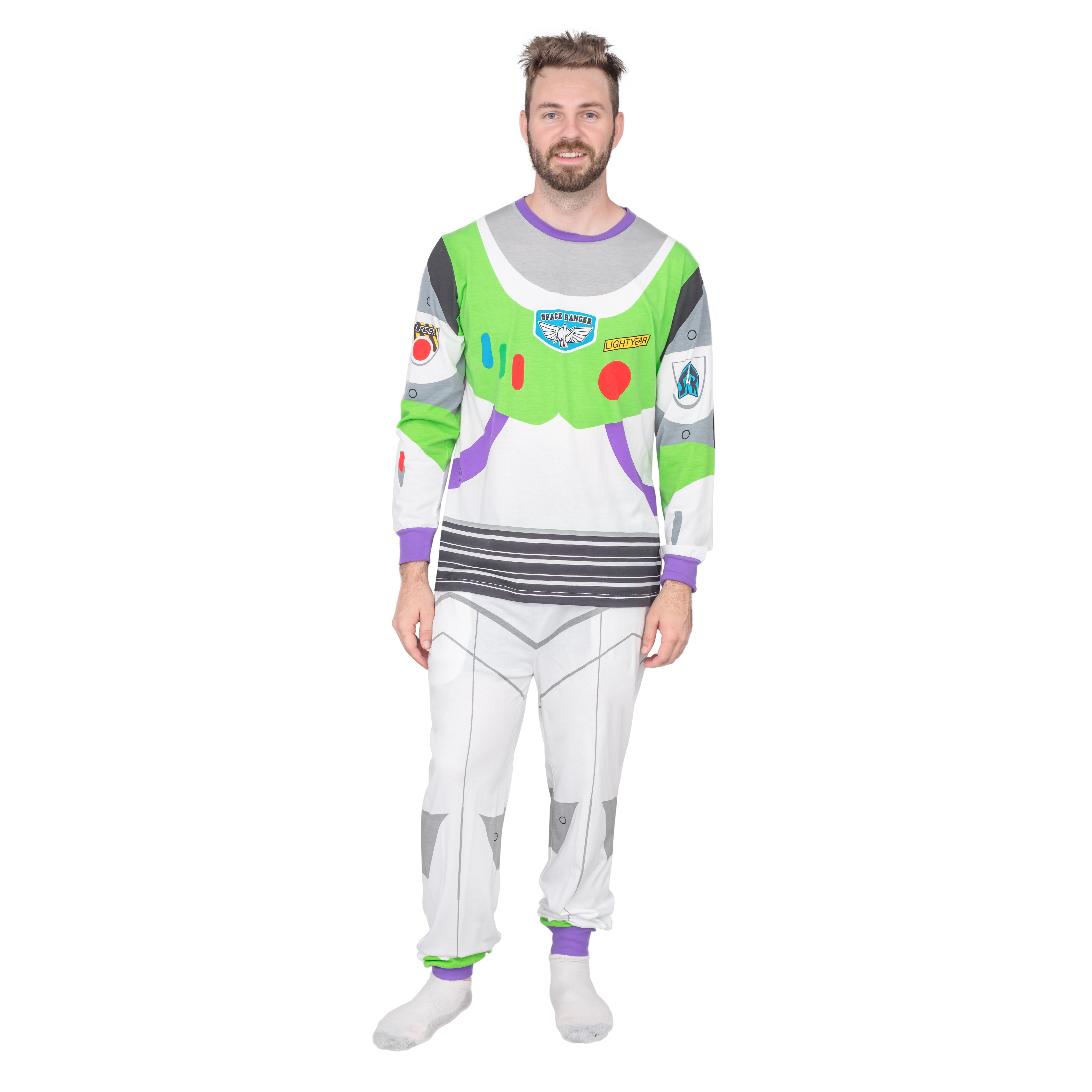 Toy Story Buzz Lightyear Two Piece All the Buzz Costume Pajama Set ...