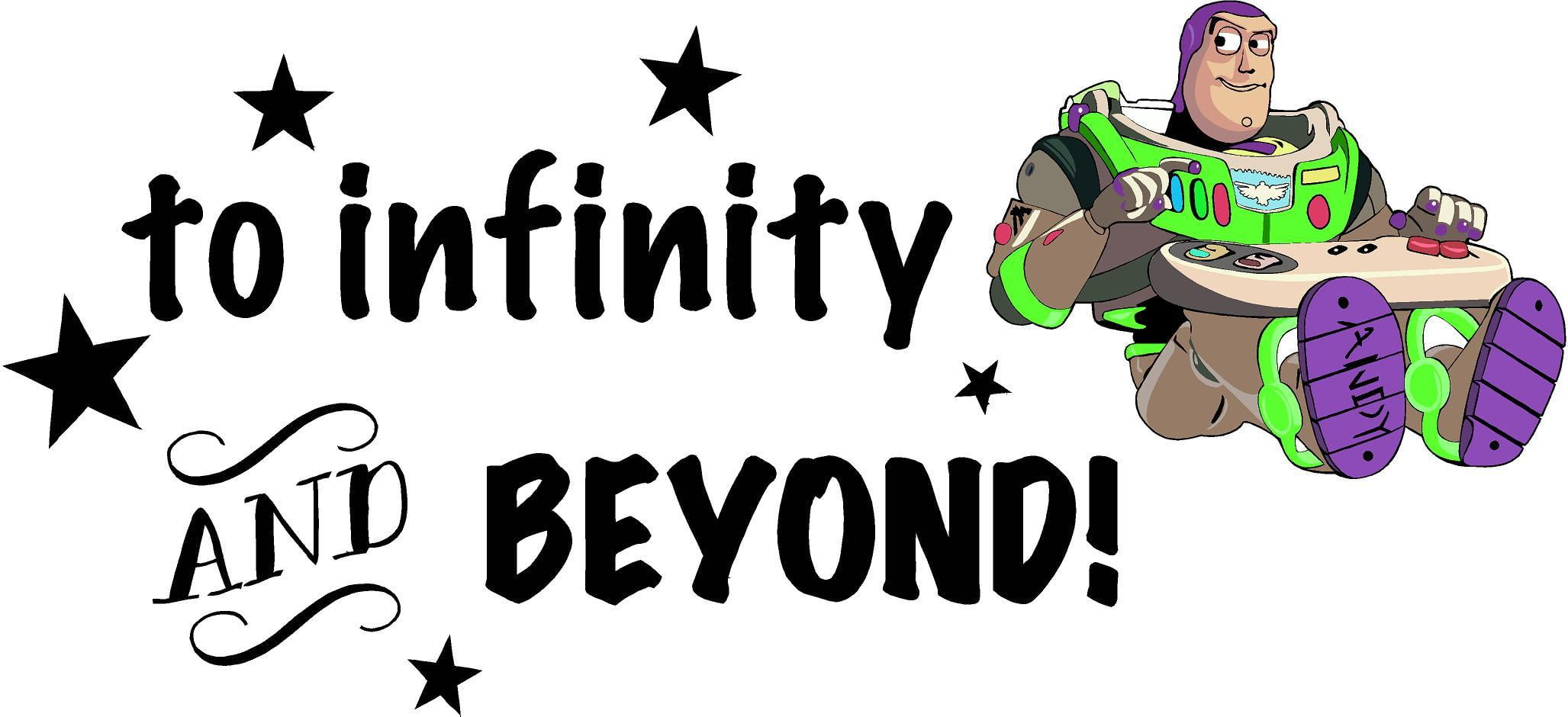 Toy Story Buzz Lightyear Wall Decal Quotes - To Infinity And Beyond ...