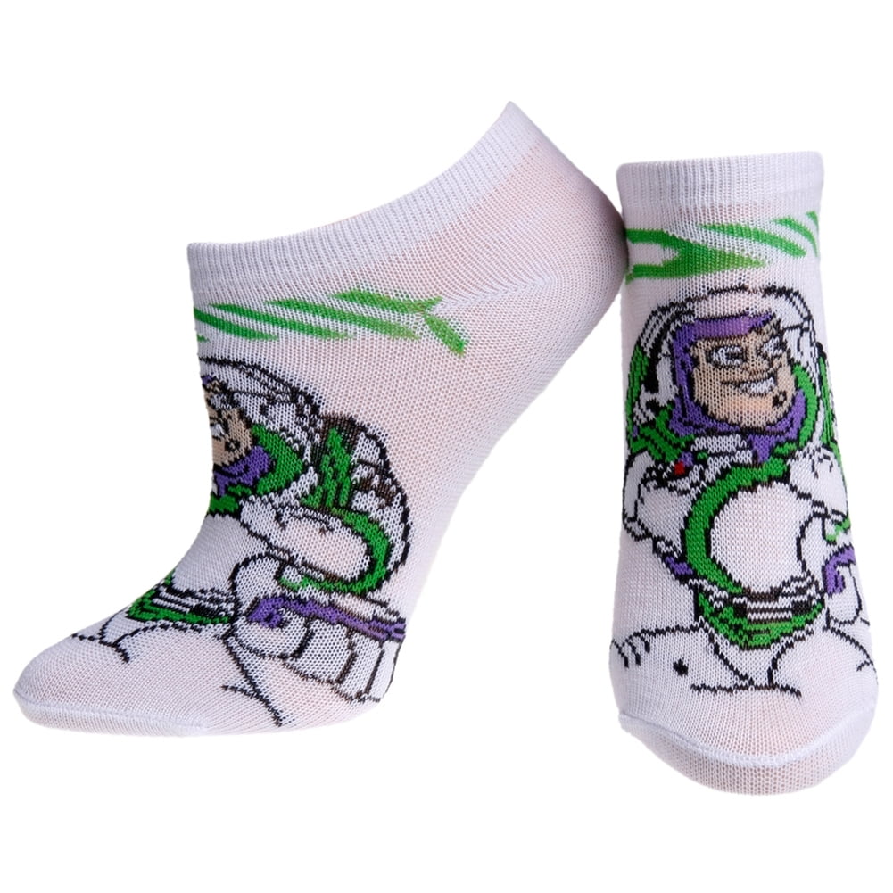 Toy Story - Buzz Lightyear White Socks - Walmart.com