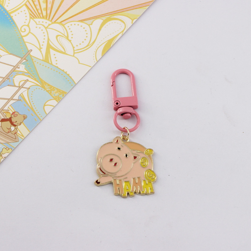 Toy Story Buzz Lightyear doll keychain couple car key chain exquisite ...