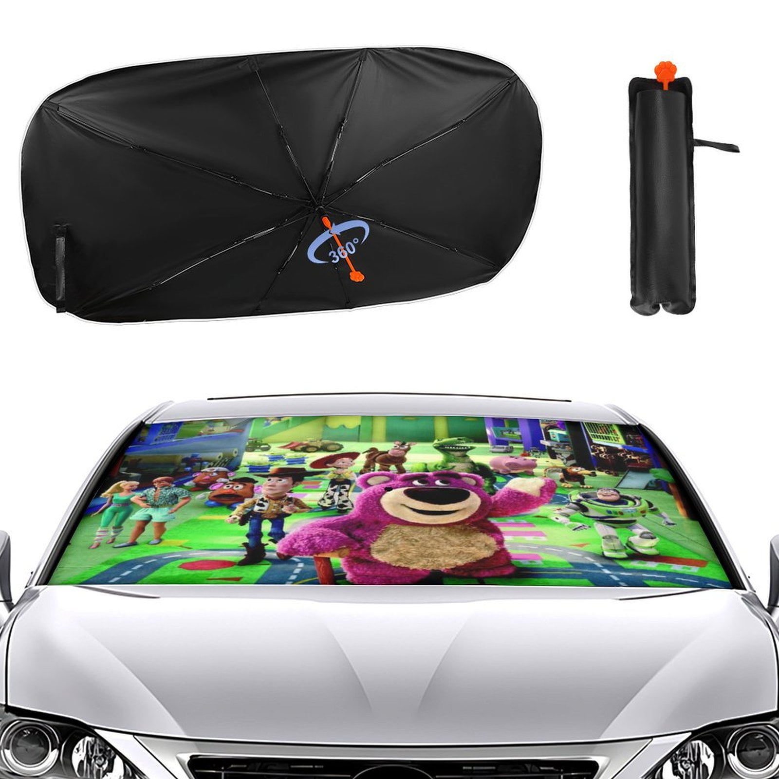 Toy Story Car Windshield Sun Shade Umbrella, UV Protection & Heat ...