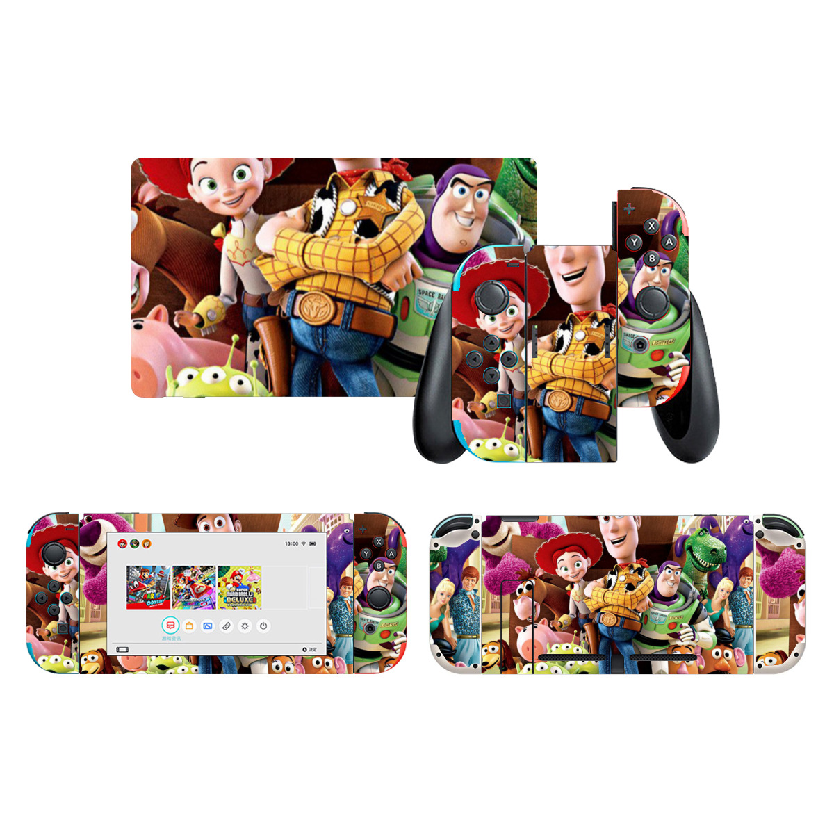 Toy Story Cartoon Nintendo Switch Skin Stickers, Full Skin Protection ...