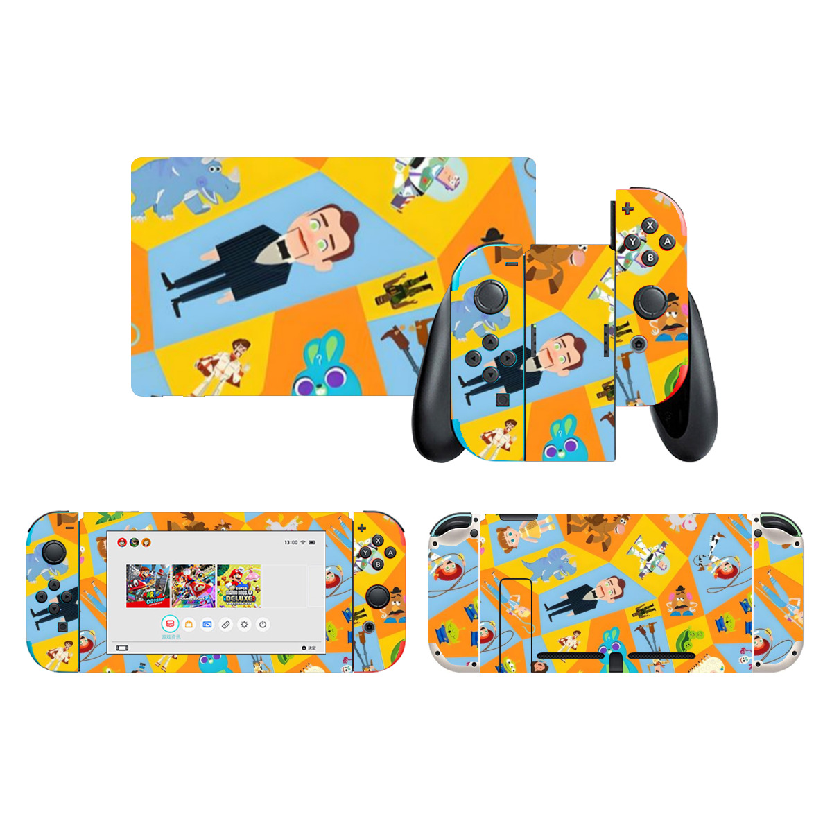 Toy Story Cartoon Nintendo Switch Skin Stickers, Full Skin Protection ...