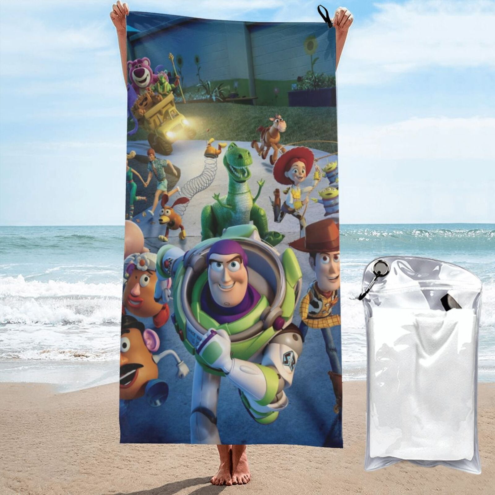 Toy Story Beach Towels Lightweight Sand Free Oversized Large Bath Towel ...